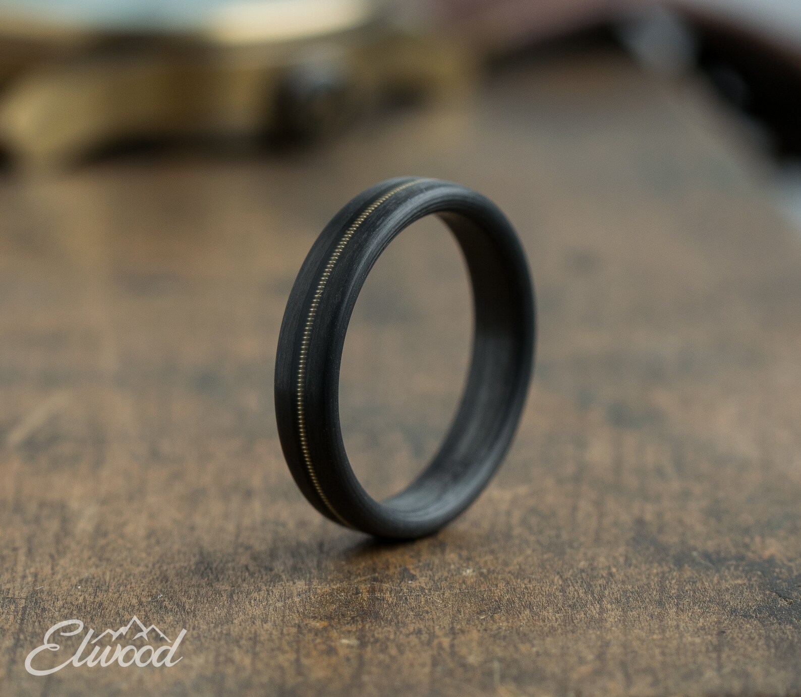 Carbon Fiber Ring With Guitar String Inlay Mens Wedding Band | Etsy