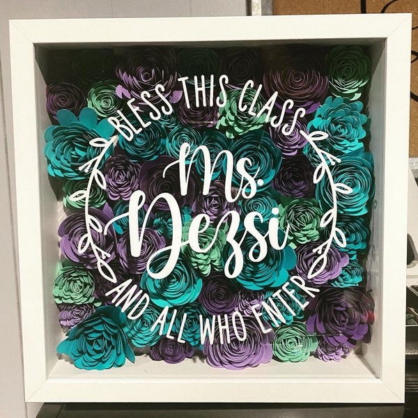 Paper Flower Frame - Etsy