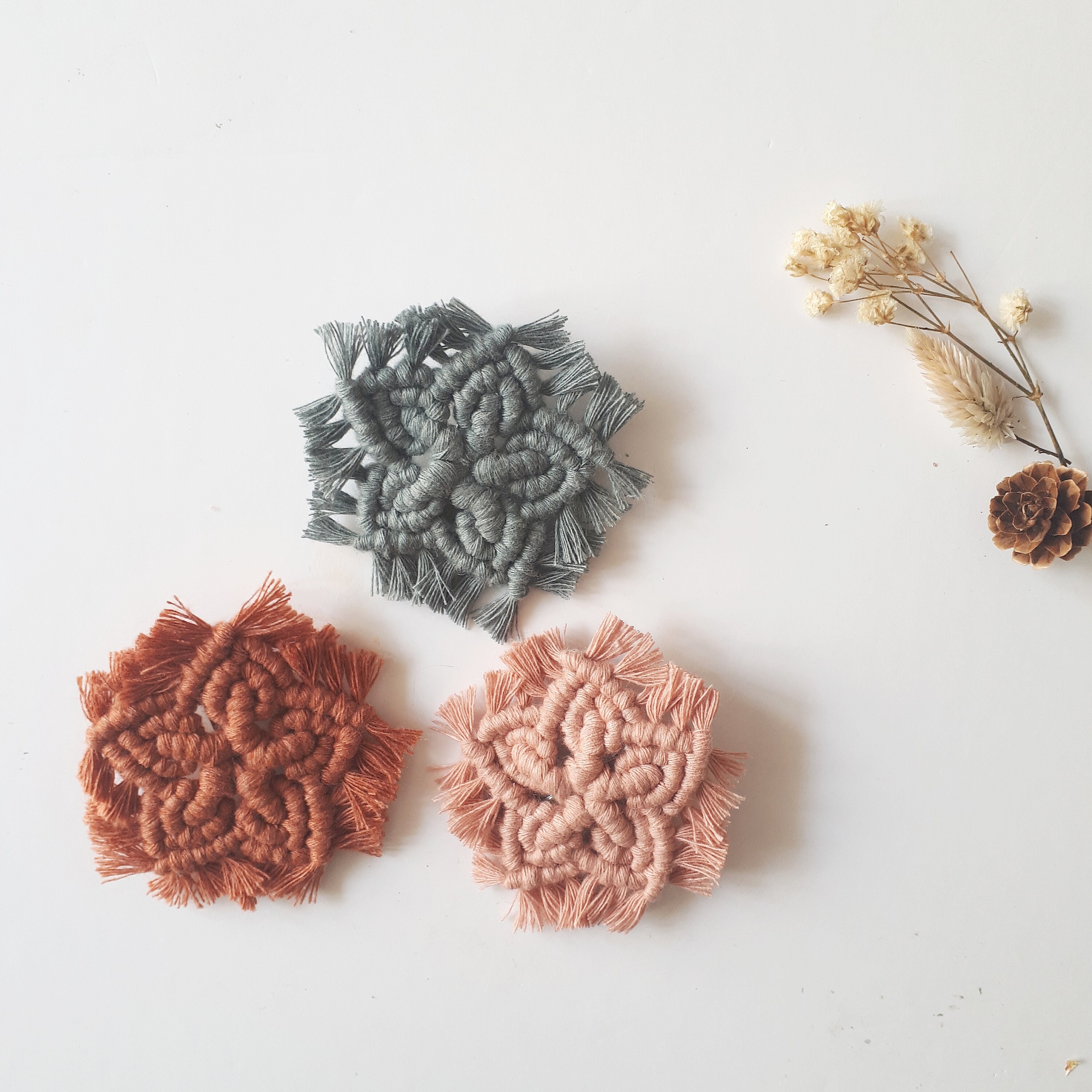 Flower Bars // Macramé Bars // Boho Clip Pincer - Etsy