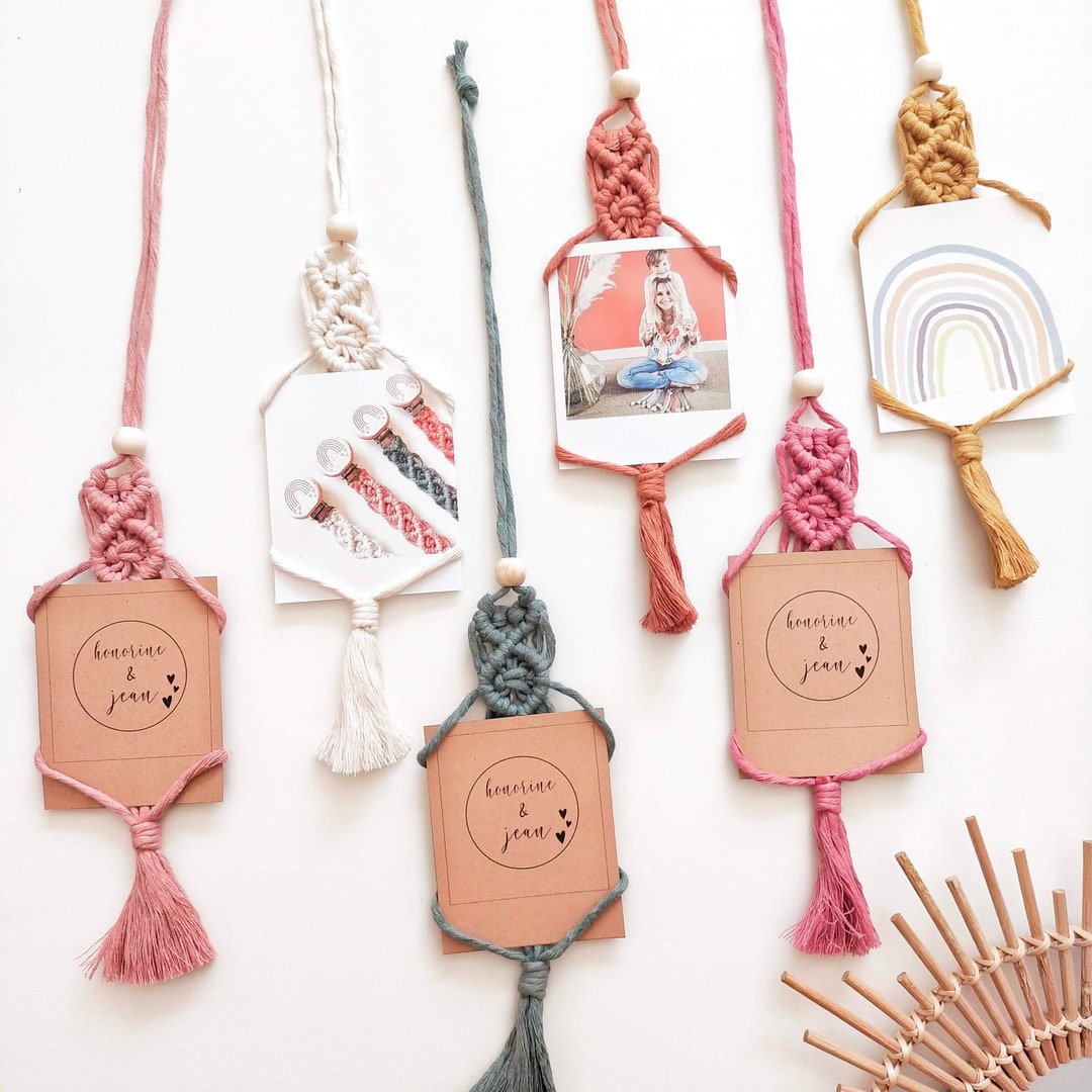 Macrame Photo Holder // Macrame Photo Support // Boho Photo // Instax ...