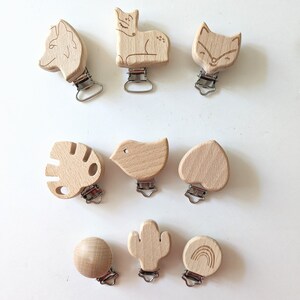 Macramé Pacifier Attachment With Wooden Clip //pacifier Attachment// - Etsy