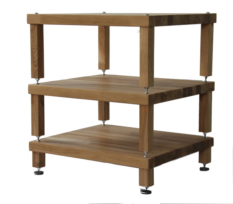 Hi Fi Audio / Video Modular Equipment Rack, Stand, Stereo Glued Solid ...