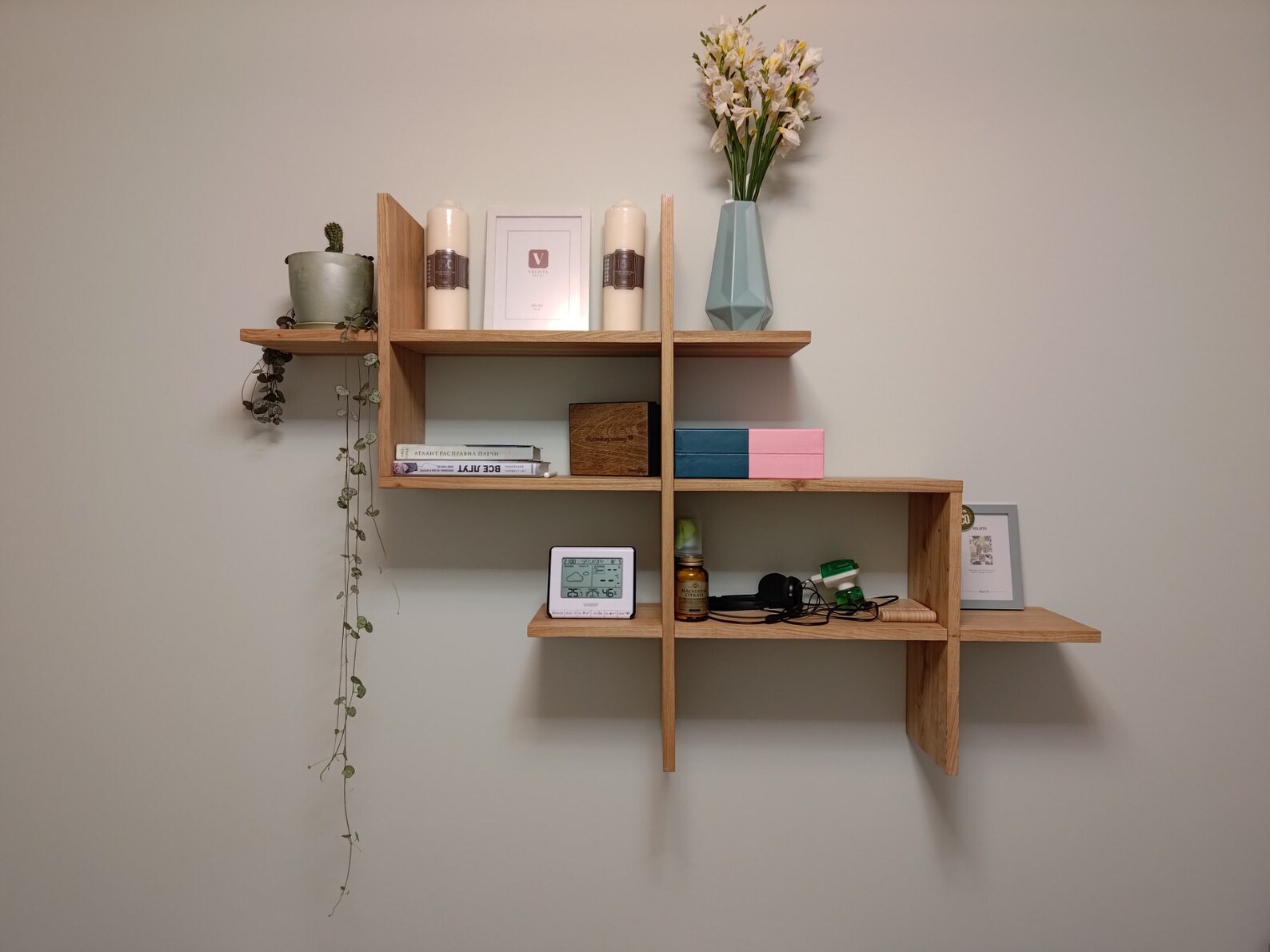 Wall Hanging Shelf. Office Shelf - Etsy
