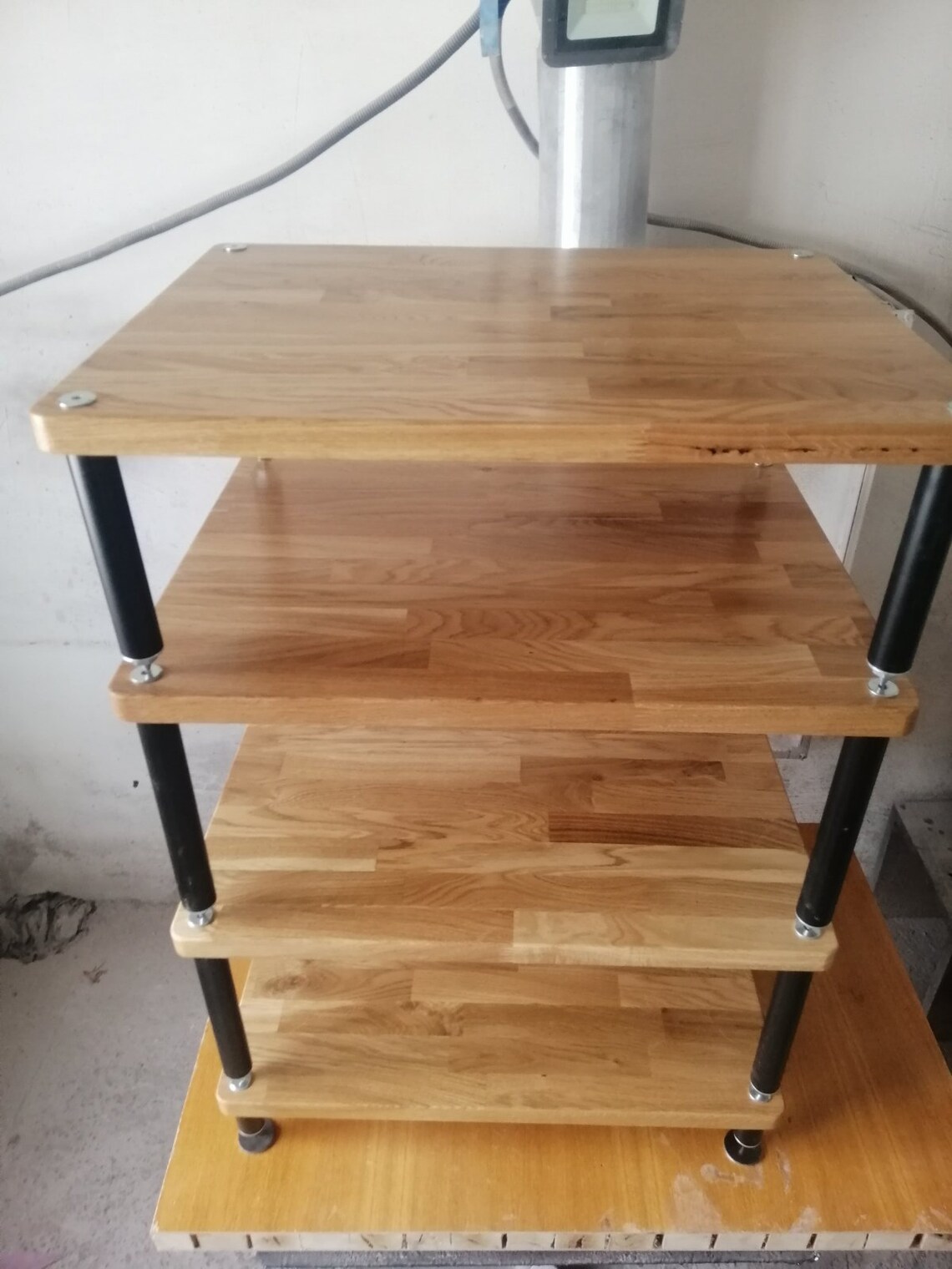 Hi Fi Audio / Video Modular Equipment Rack, Stand, Stereo Glued Solid ...