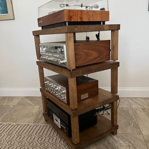 Hi Fi Audio / Video Modular Equipment Rack, Stand, Stereo Glued Solid ...