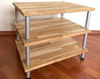 Hi Fi Audio / Video Modular Equipment Rack, Stand, Stereo Glued Solid ...