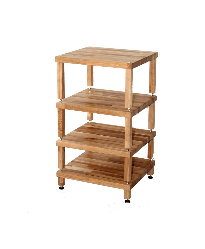 Hi Fi Audio / Video Modular Equipment Rack, Stand, Stereo Glued Solid ...