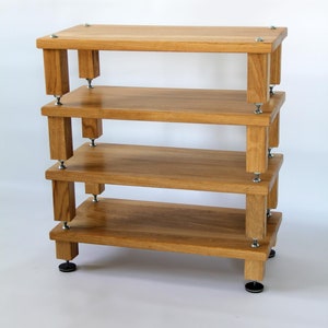 Hi Fi Audio / Video Modular Equipment Rack, Stand, Stereo Glued Solid ...