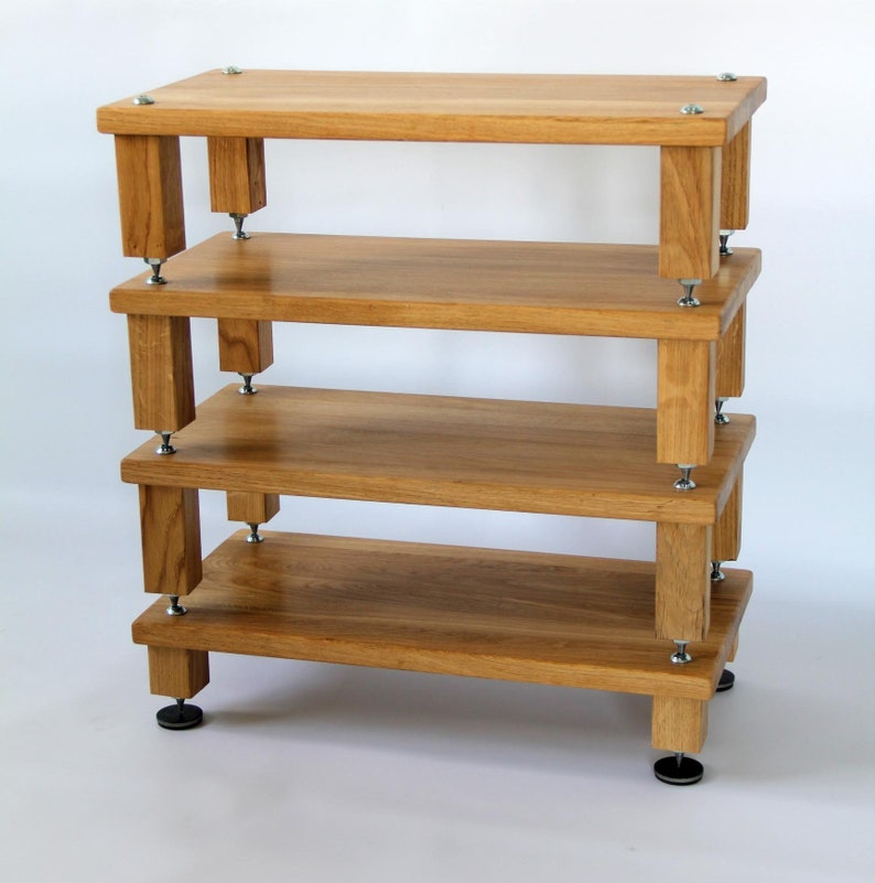 Hi Fi Audio / Video Modular Equipment Rack, Stand, Stereo Glued Solid ...