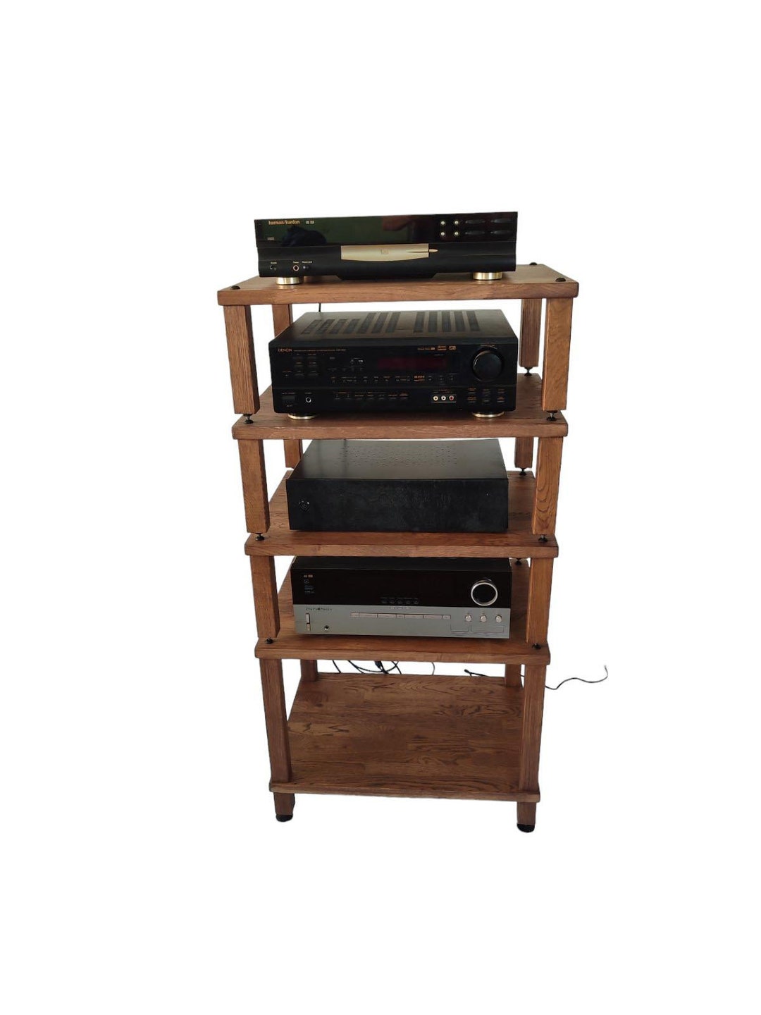 Hi Fi Audio Modular Equipment Rack, Stand, Stereo Glued Solid Oak - Etsy