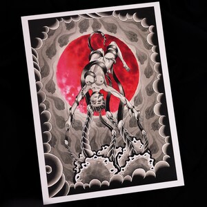 Art Print of Femto in the Eclipse Scene 40x30 Cm, Watercolor and Ink ...