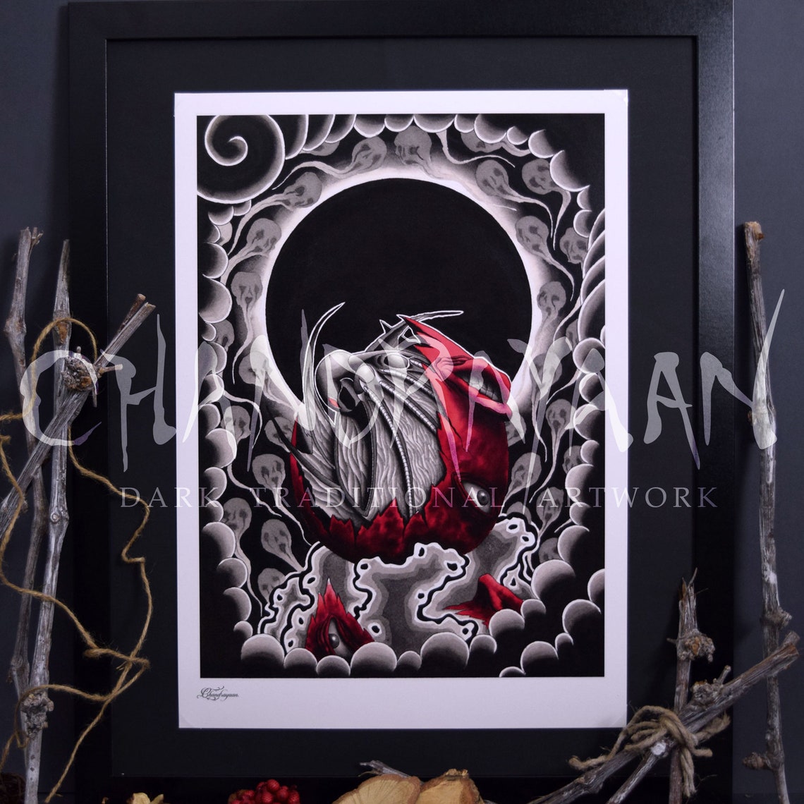 Art Print of Femto in the Eclipse Scene 42x297 Berserk | Etsy