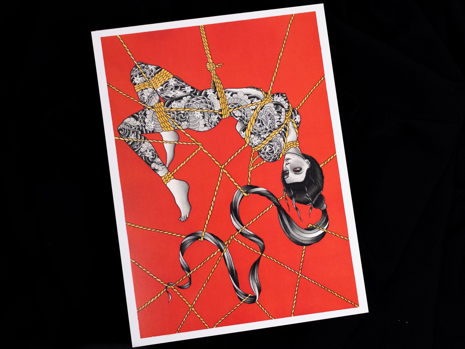 Art Print Shibari 40x30 Shibari Painting Traditional Bondage - Etsy