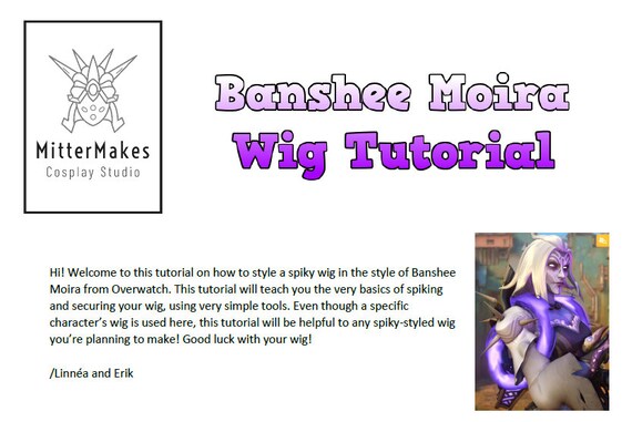 Tutorial: Banshee Moira's Wig Overwatch | Etsy