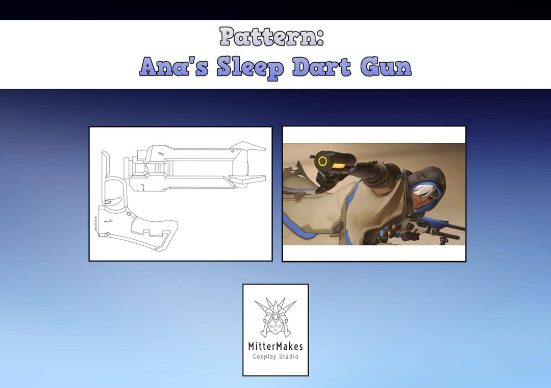 Template: Ana's Sleep Dart Gun overwatch - Etsy
