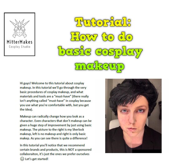Tutorial: How to Do Basic Cosplay Makeup | Etsy