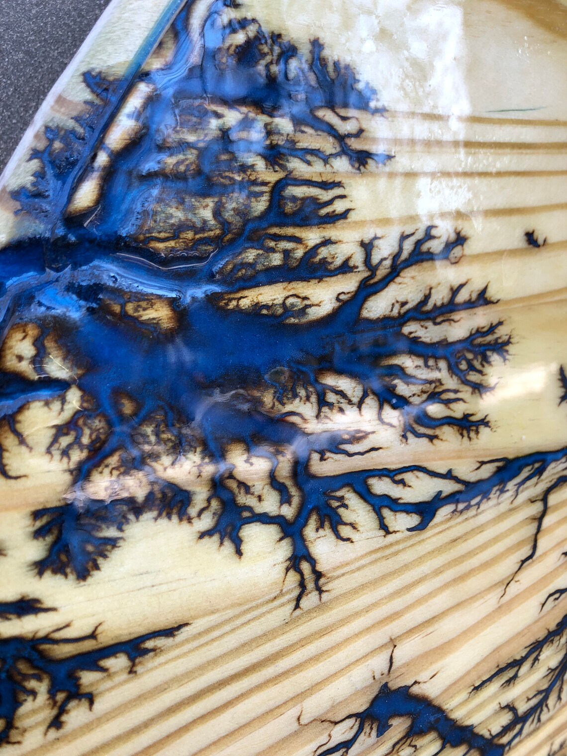 One of a Kind-fractal Burned-epoxy Colored Burns Bar Tops - Etsy