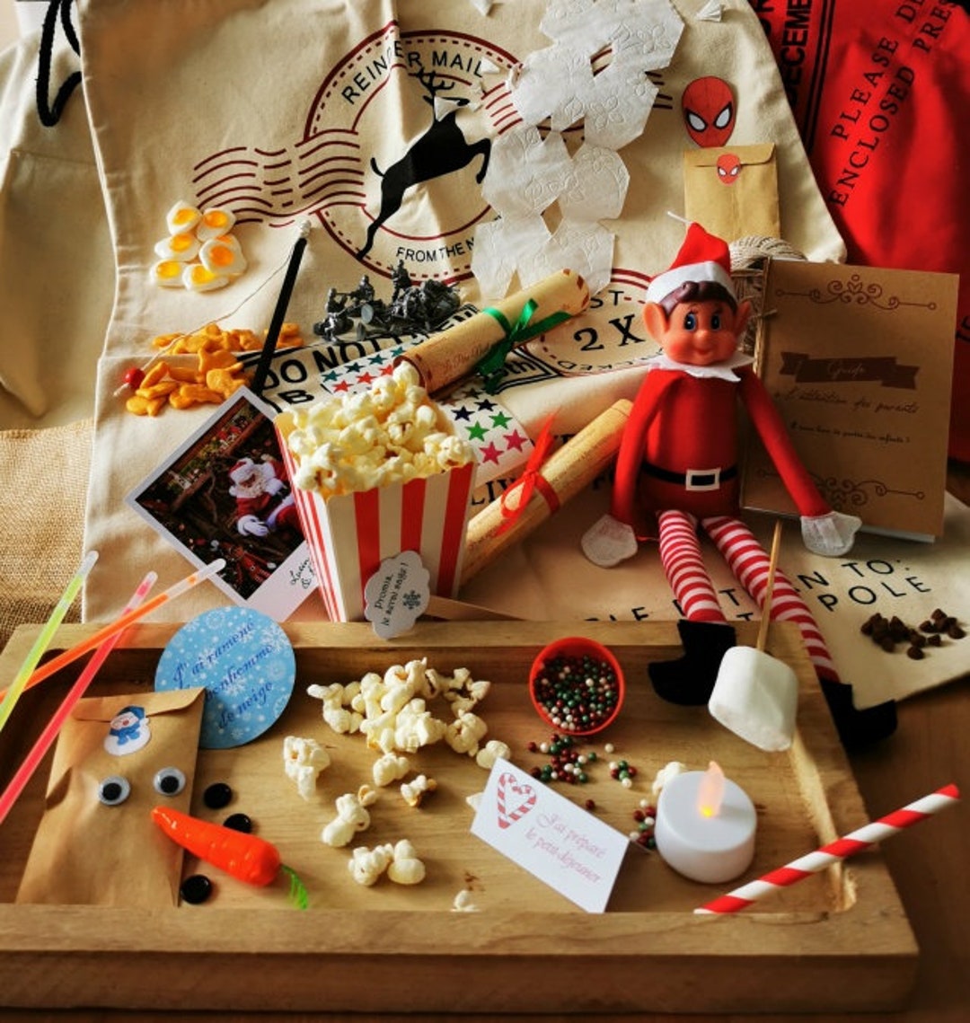 Mischievous Elf's Box - Christmas Elf - Etsy