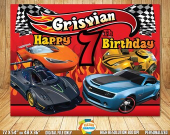 Hot wheels backdrop | Etsy