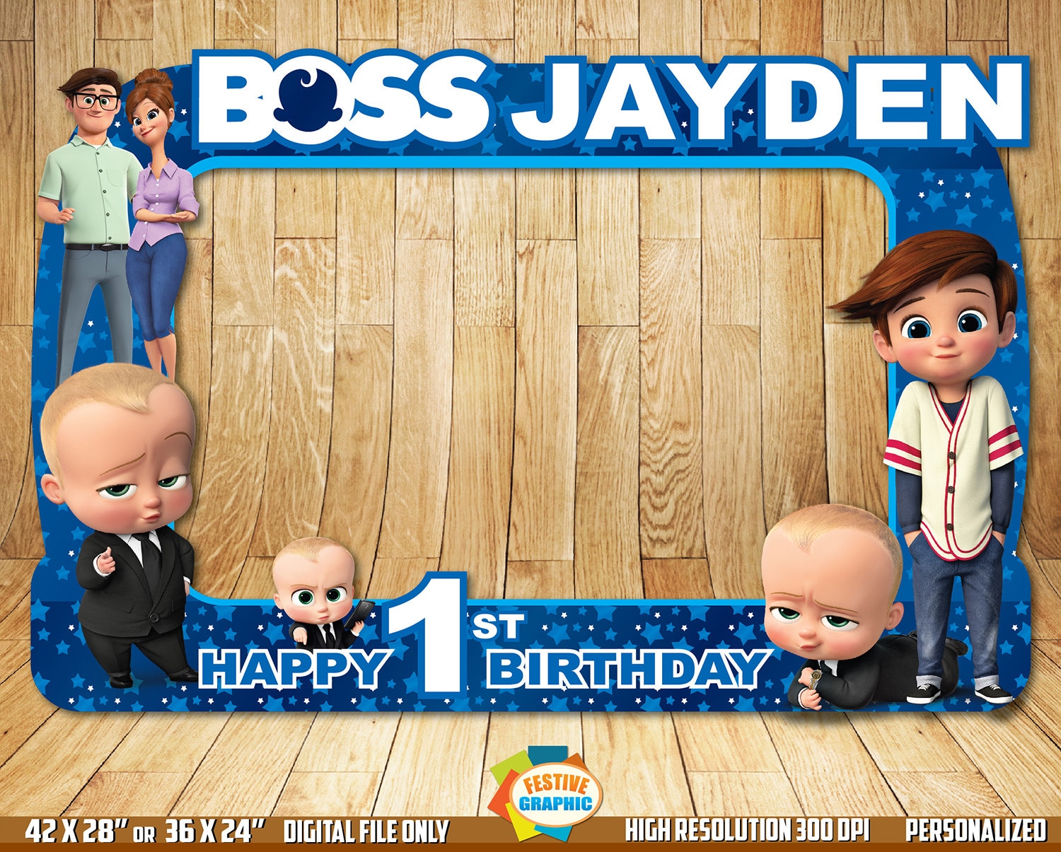 Boss Baby Photo Booth Frame Boss Baby Birthday Frame Boss | Etsy