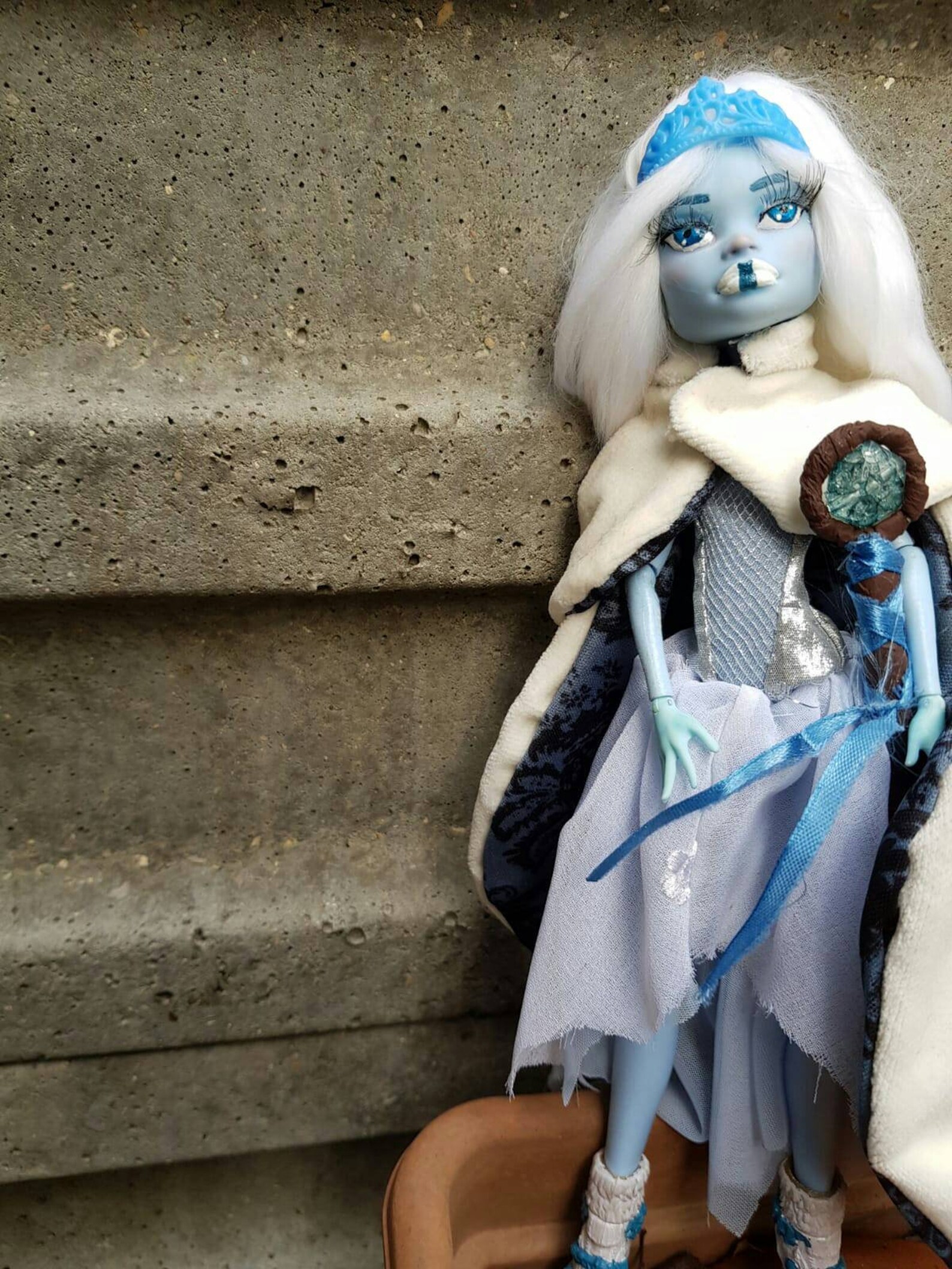 Eira ~ Ice Warrior Queen ~ One of a Kind Custom Monster High Doll ...