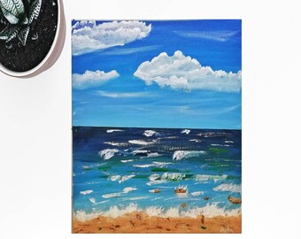 Sea painting | Etsy