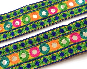 Hand Embroidery Trim Indian Art Thread Work Fabric Lace | Etsy