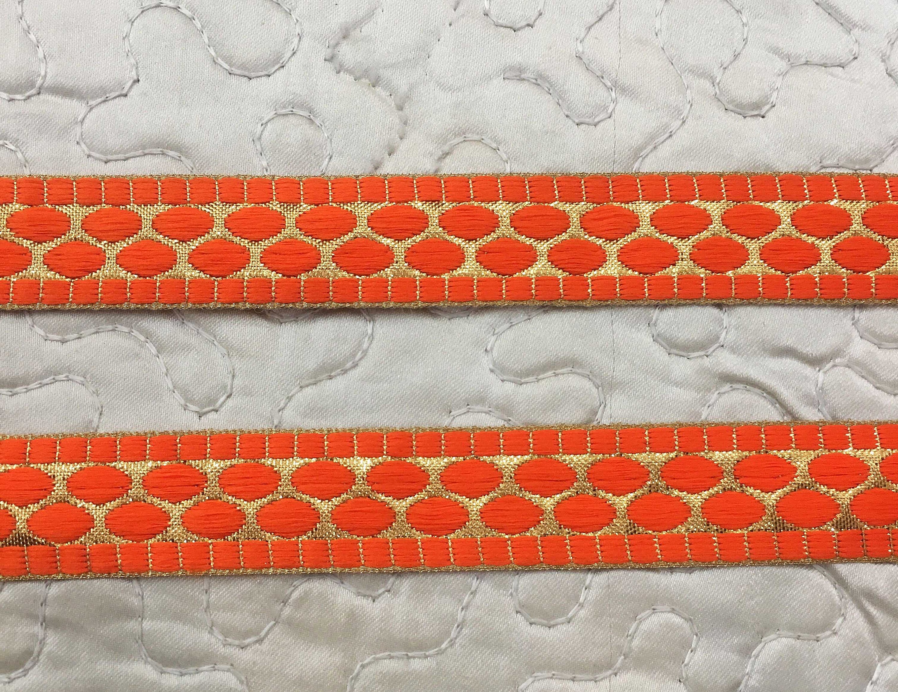 Embroidered Indian Border, Sewing Fabric Trims and Embellishments ...