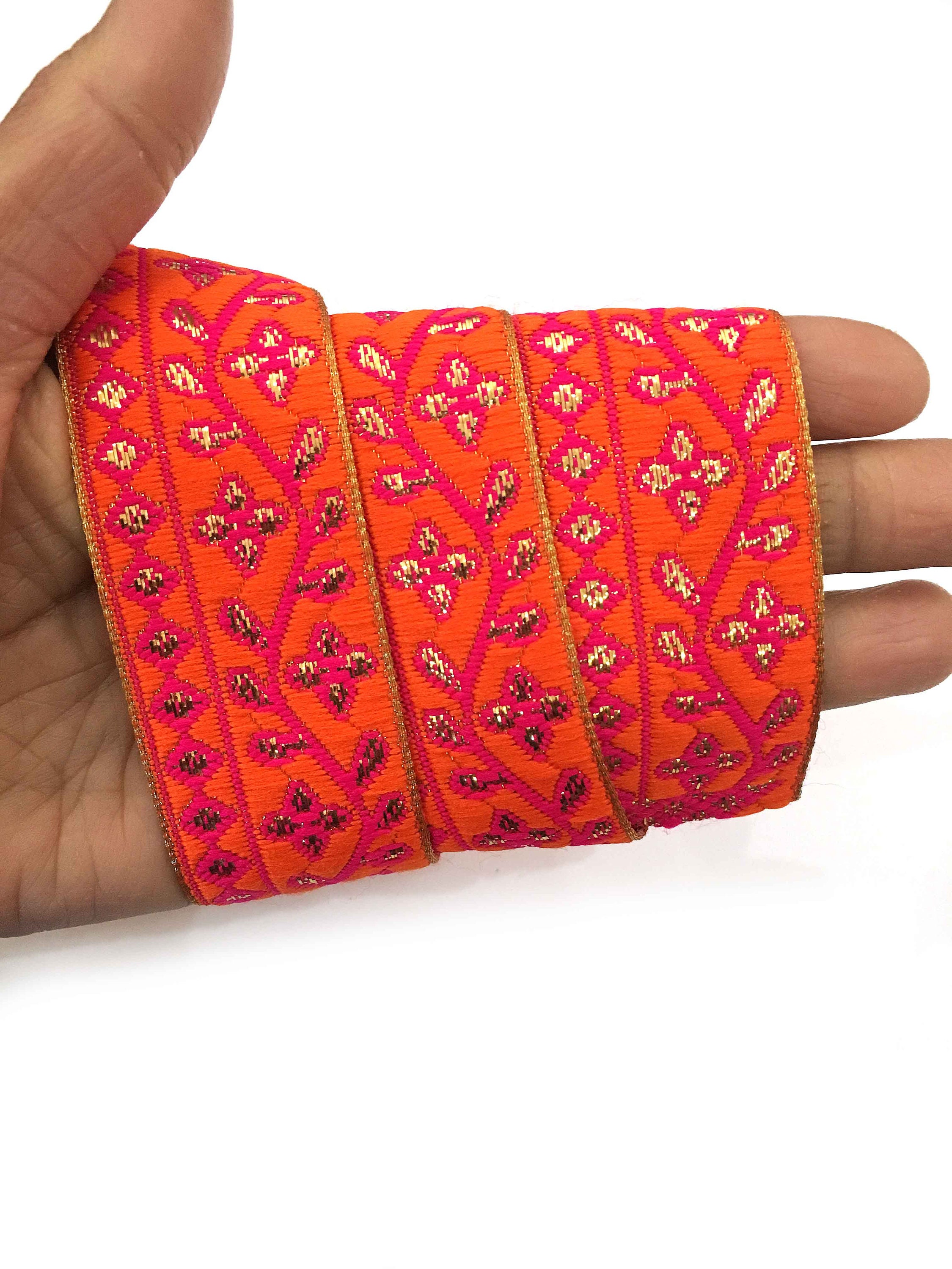 Indian Embroidered Laces and Trims,fabric Lace,indian Sari Border ...