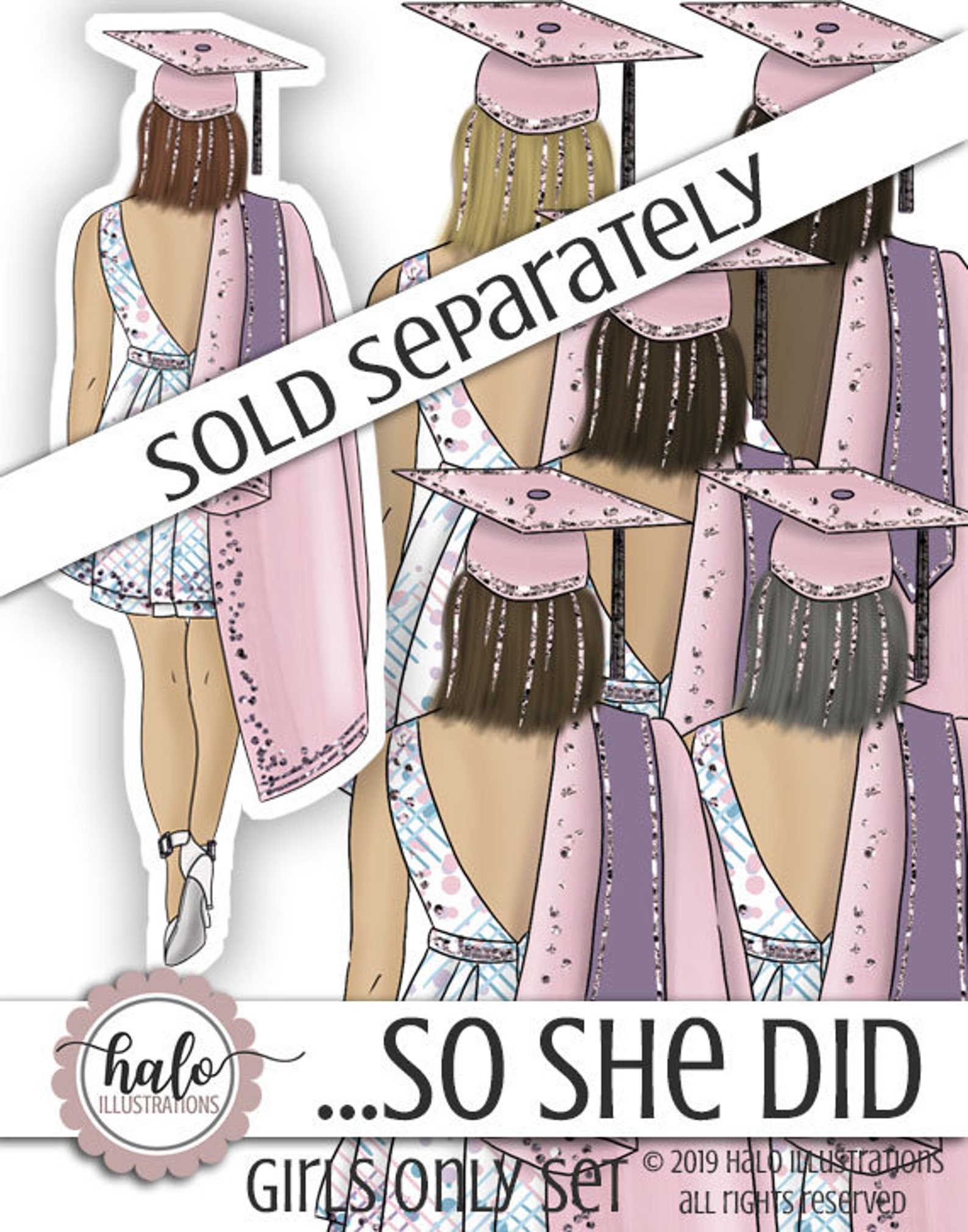 Graduation Clipart Grad Clip Art Planner Clip Art Fashion - Etsy