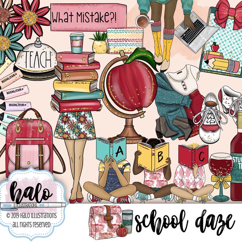 Teacher Clipart - Etsy