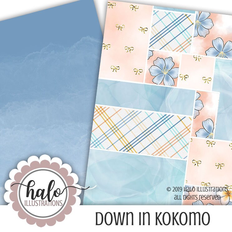 Summer Digital Paper, Beach Digital Paper, Plaid Digital Paper, Floral ...