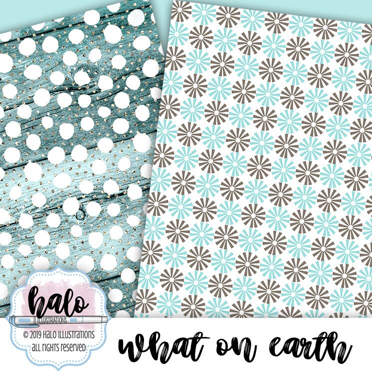 Earth Digital Paper Paper Pattern Spring Paper Recycle - Etsy