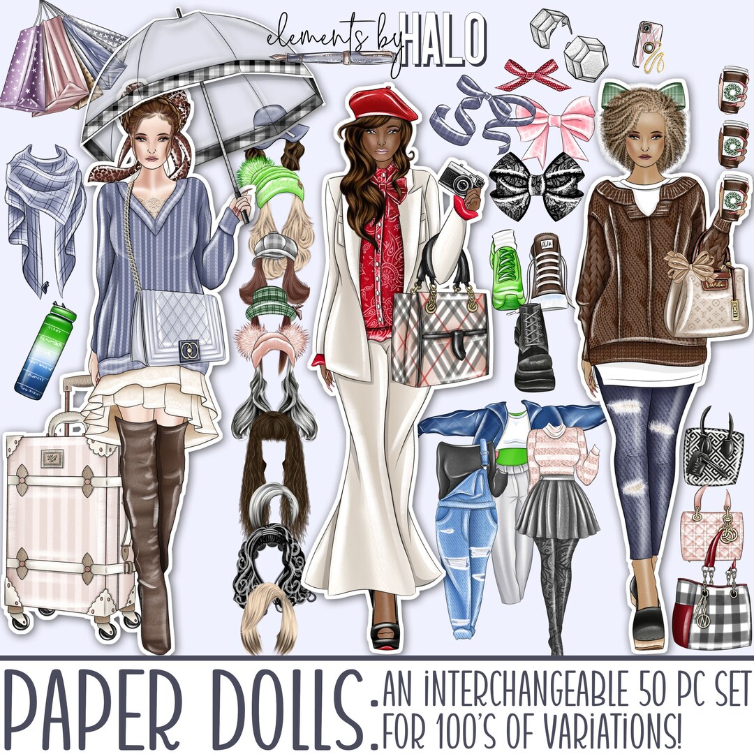 Paper Dolls Clipart at Brandon Premo blog