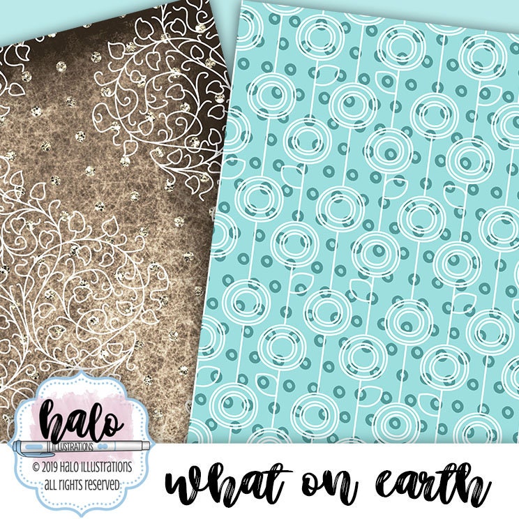 Earth Digital Paper Paper Pattern Spring Paper Recycle - Etsy