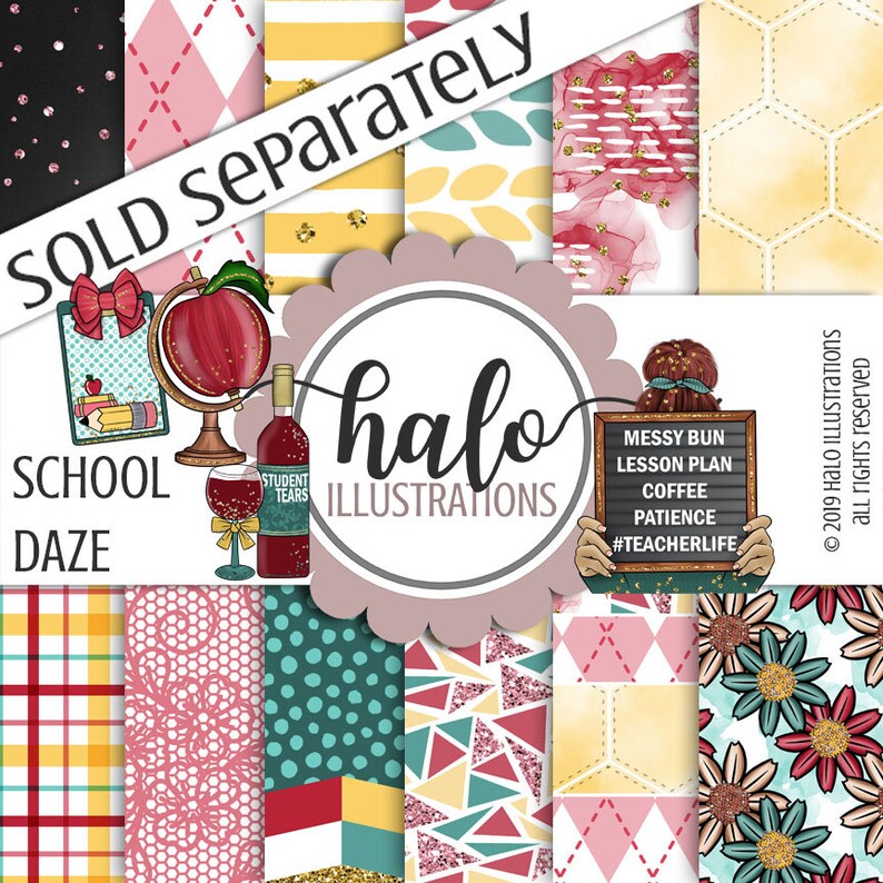School Clipart, Teacher Clipart, Teacher Planner, Planner Clipart ...