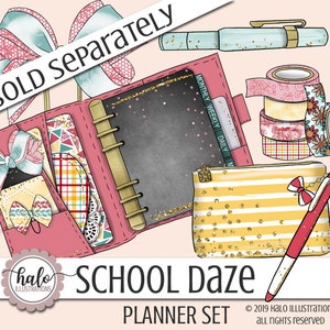 School Clipart, Teacher Clipart, Teacher Planner, Planner Clipart ...