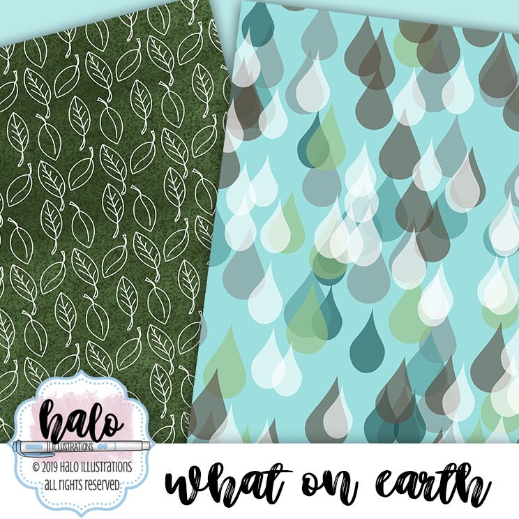 Earth Digital Paper Paper Pattern Spring Paper Recycle - Etsy
