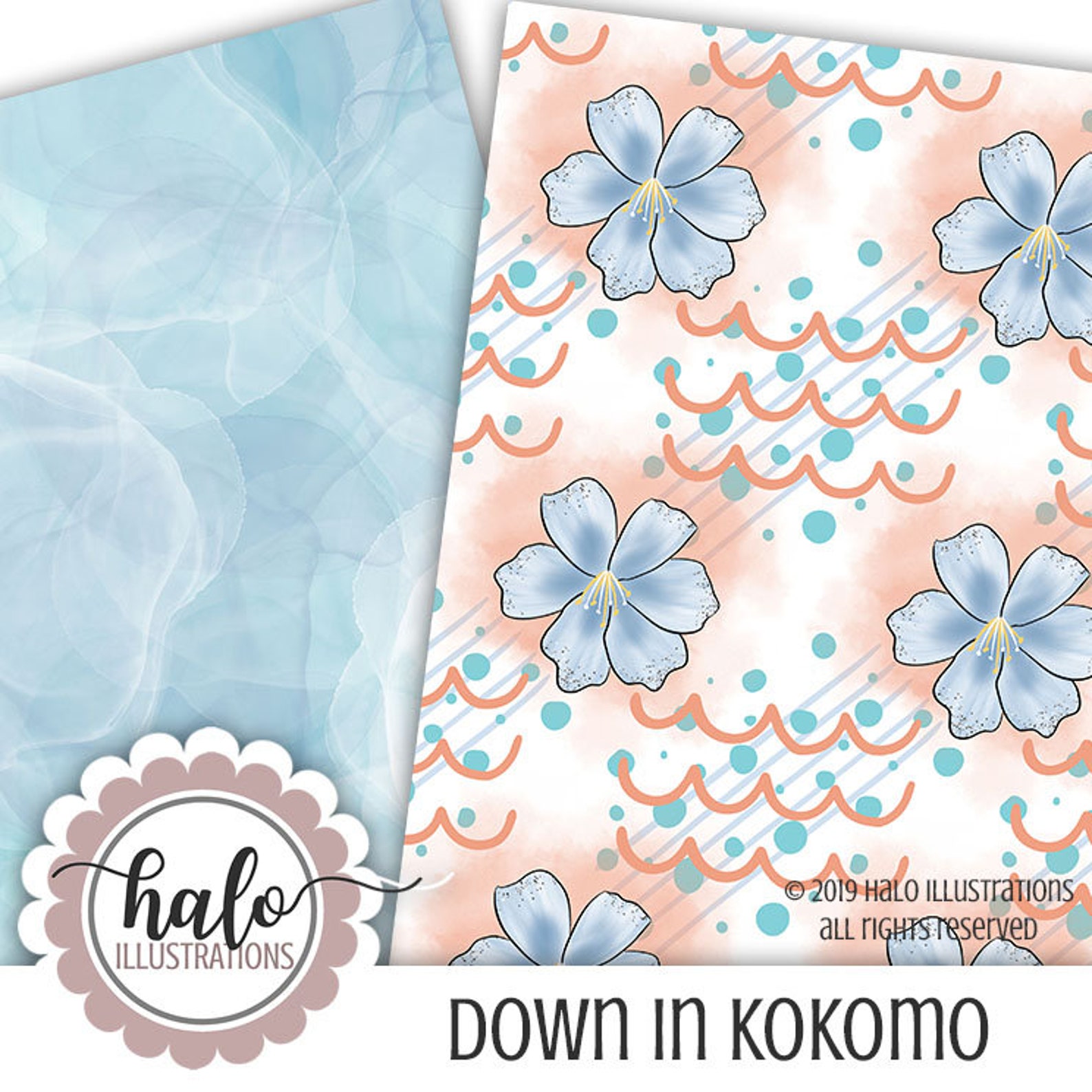 Summer Digital Paper Beach Digital Paper Plaid Digital - Etsy