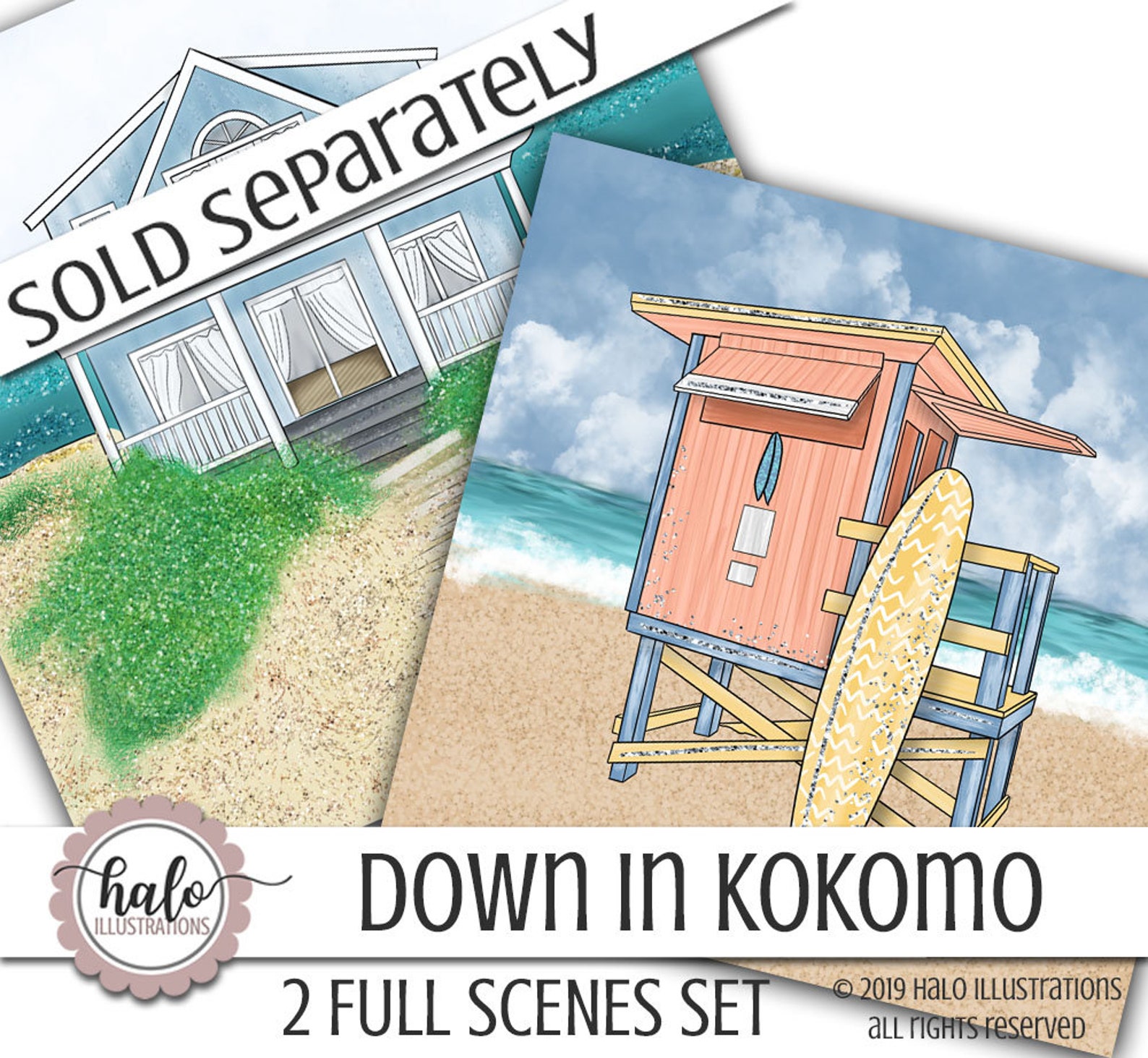 Summer Digital Paper Beach Digital Paper Plaid Digital - Etsy