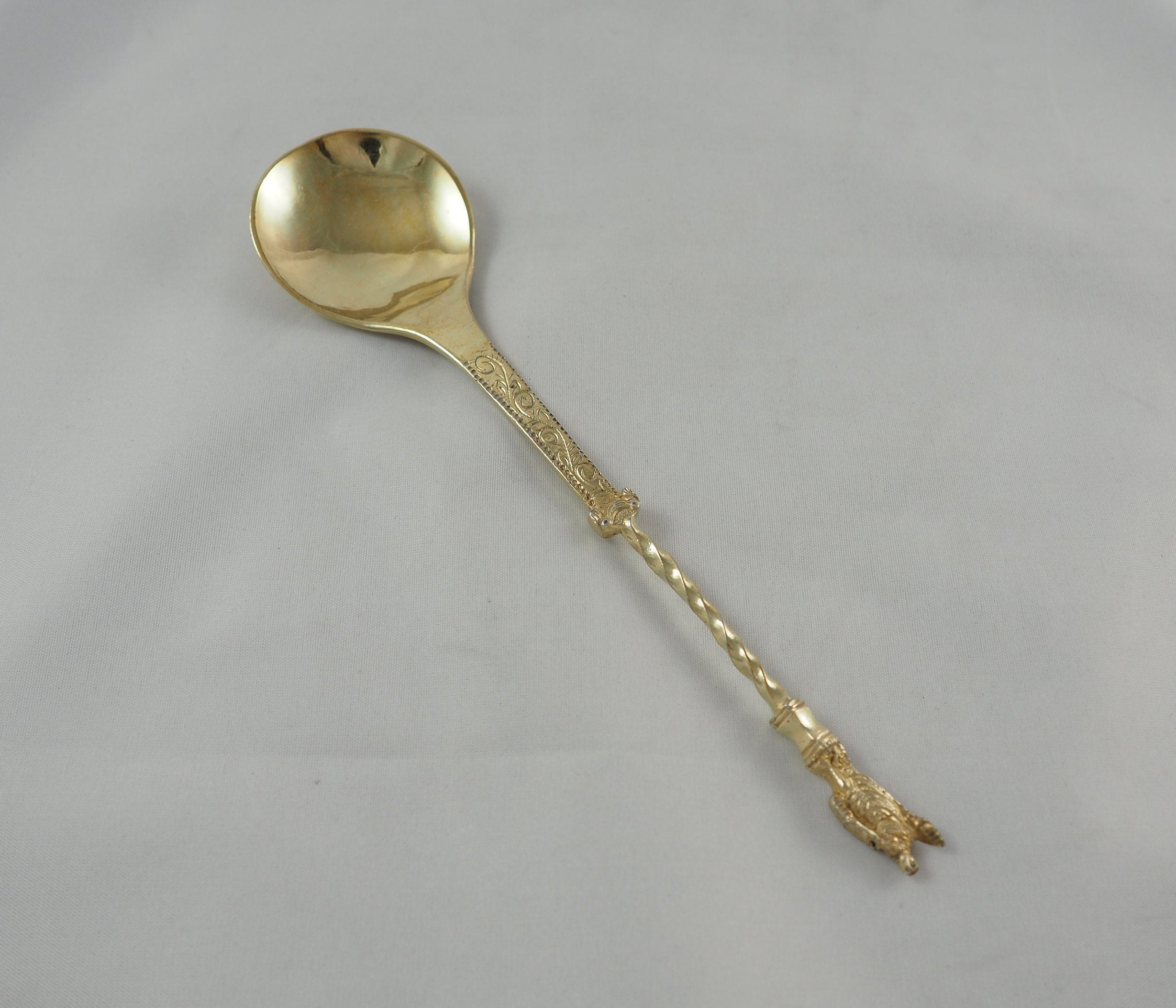 Antique Silver Gilt Apostle Spoon: Renaissance Figural Finial, Hanau ...