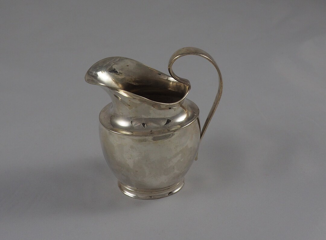 Victorian Milk Jug in Solid Silver, 750 Standard Silver, 12 Lot, Plain ...