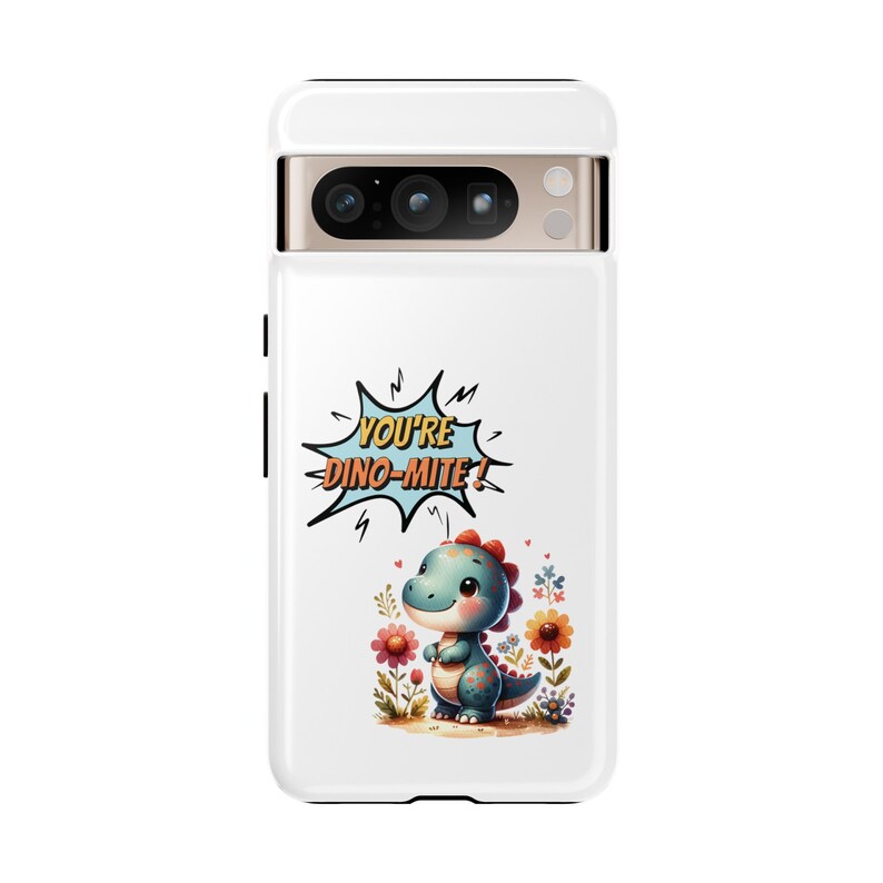 Kawaii Dinosaur Phone Case You're Dino-mite Cartoon Phone Cover for ...