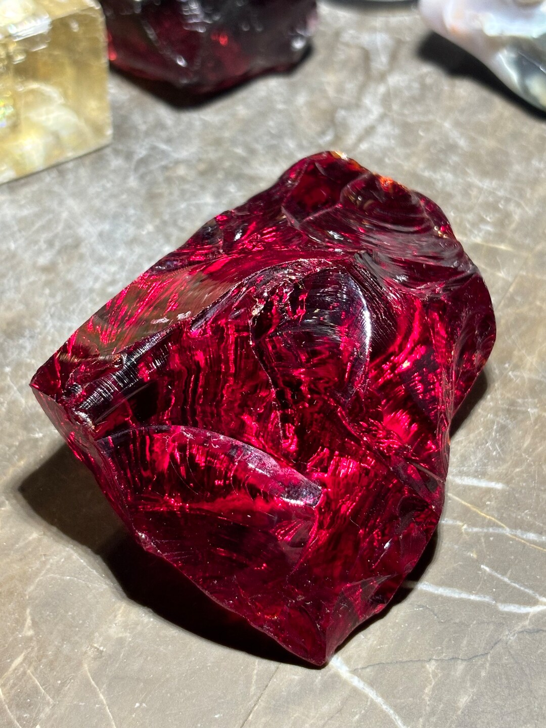 Gem Scarlet Shift Red Andara Crystal 136 Grams - Etsy