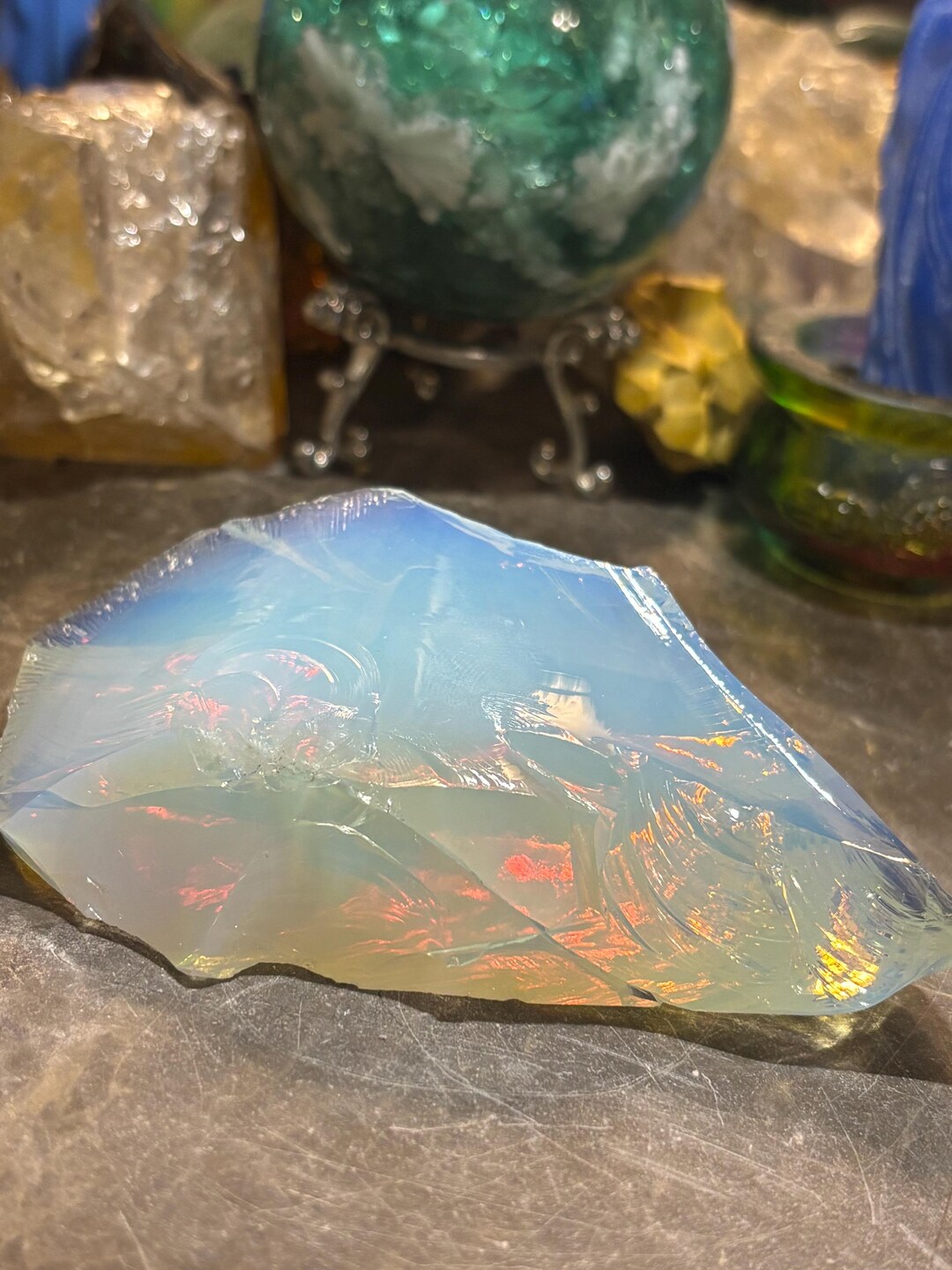 Morningstar - Light Blue Opalescent Lady Nellie Andara Crystal 179 ...