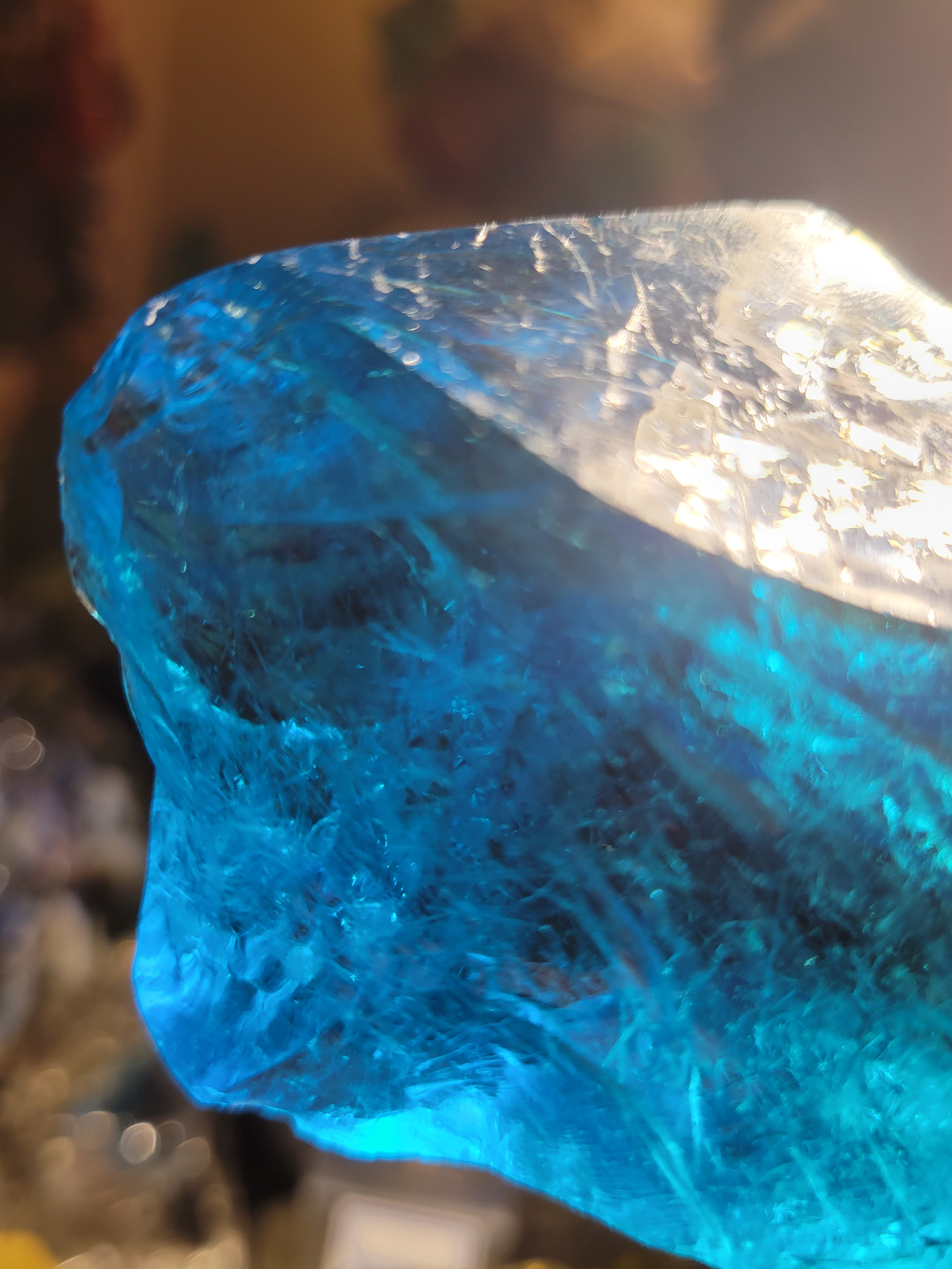 Gem Electric Blue With Azure Elysium Andara Crystal 119 Grams - Etsy