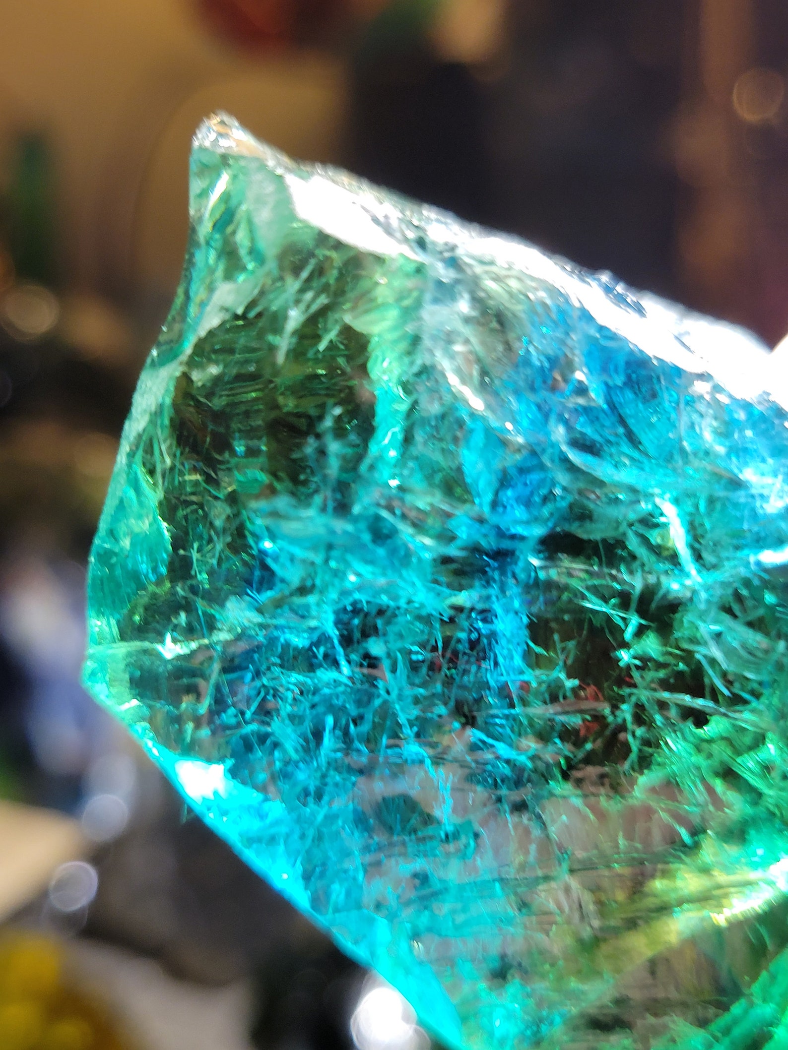Gem Bi-color Banded Eternal Spring/electric Blue Andara Crystal 74 ...