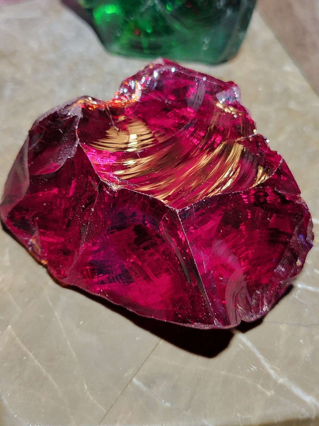 Gem Scarlet Shift Red Andara Crystal 87 Grams - Etsy Australia