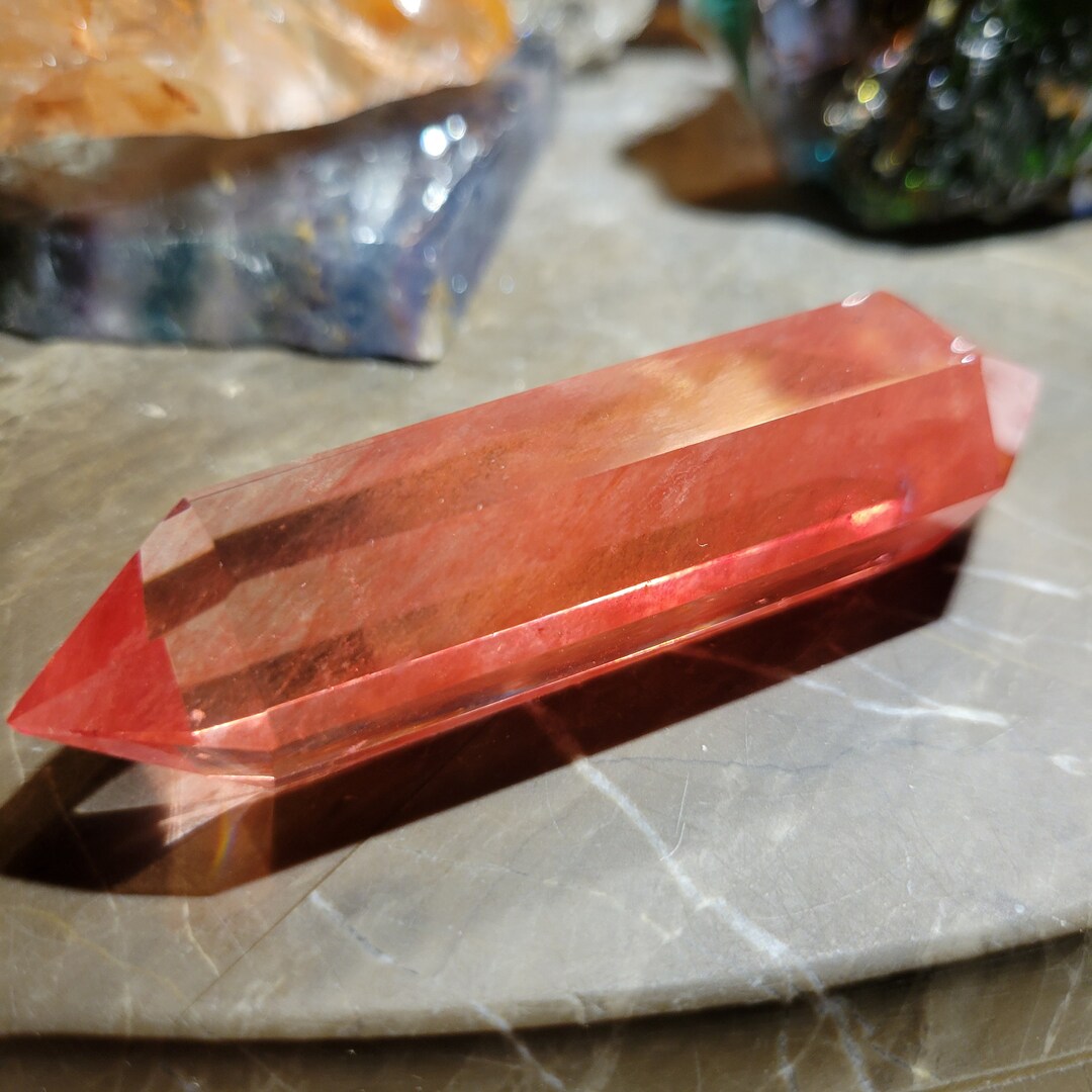 Red Crystal Wand 58 Grams - Etsy