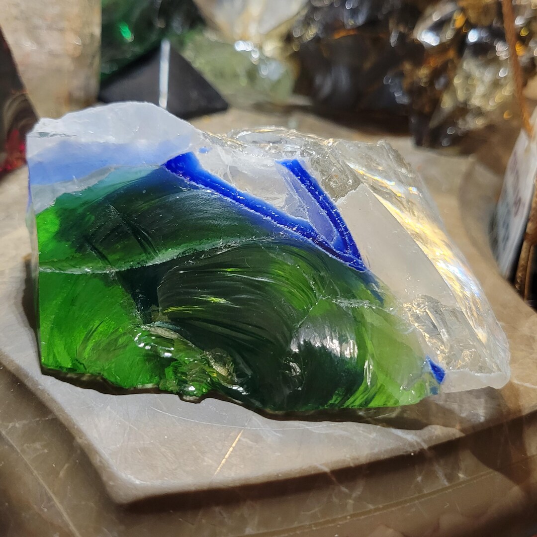 Rare Multicolor Andara Crystal 298 Grams - “viridian Dream” - Etsy